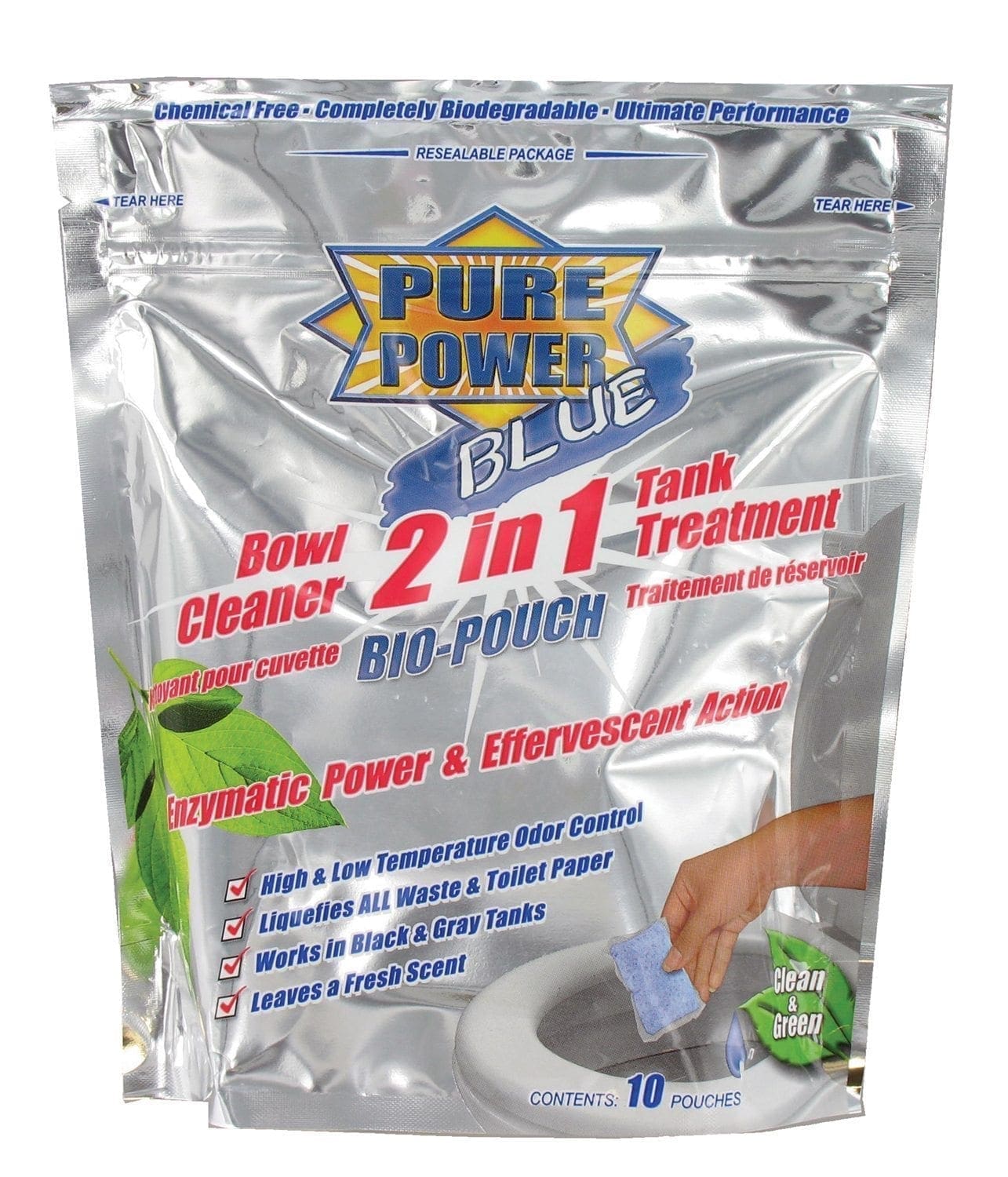 Valterra Pure Power Blue Waste Digester and Odour Eliminator Bio-Pouch ...
